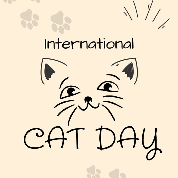International Cat Day - Etsy