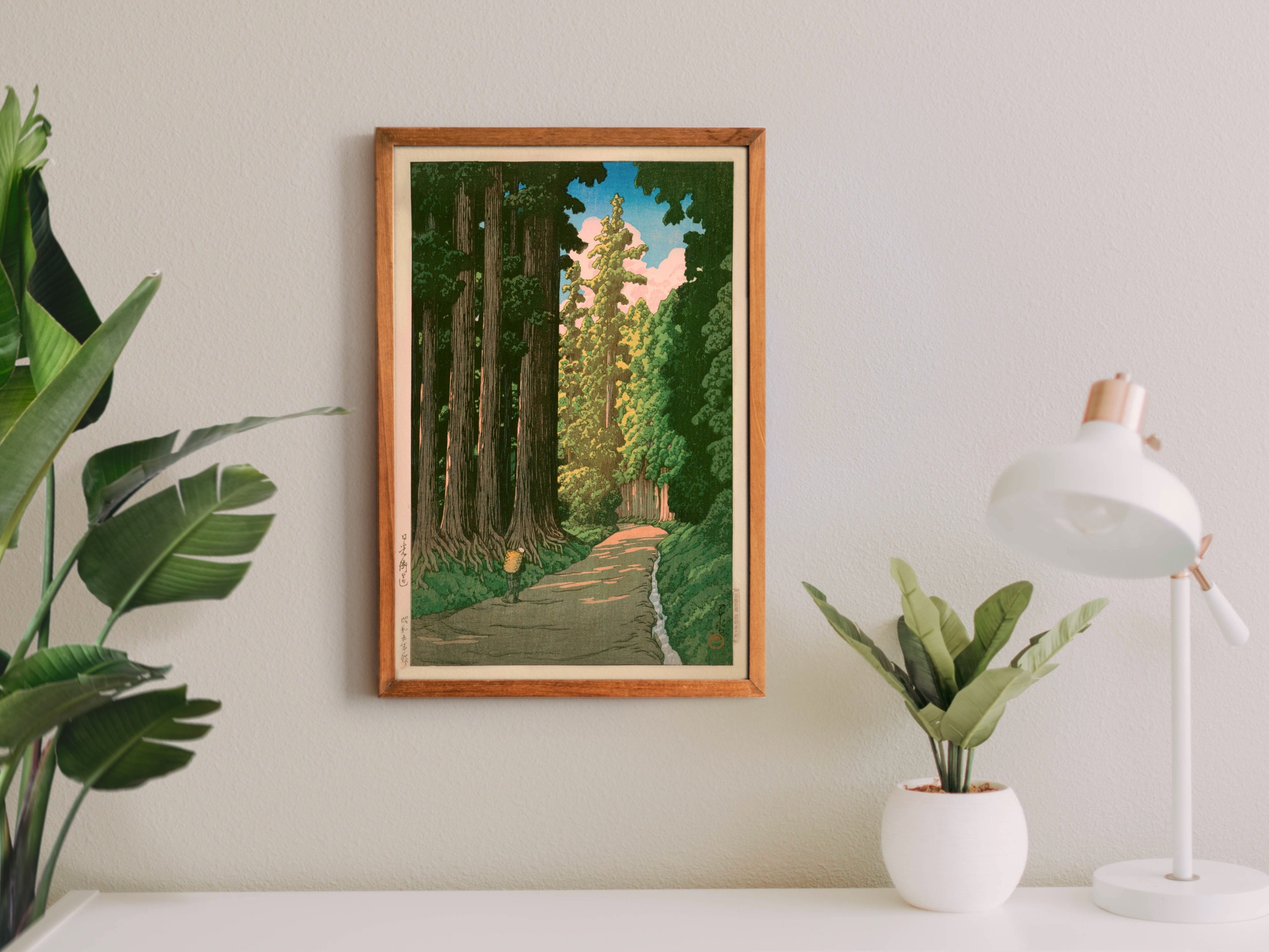 Shin Hanga Road to Nikko (nikko Kaido) | Japanese Woodblock Print by ...