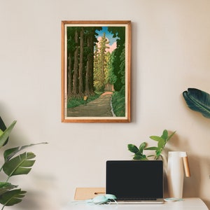 Shin Hanga Road to Nikko nikko Kaido Japanese Woodblock Print by Kawase ...