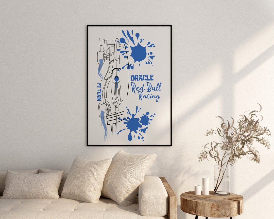 Formula 1 Red Bull Racing Poster, F1 Team Poster, Formula 1 Poster ...