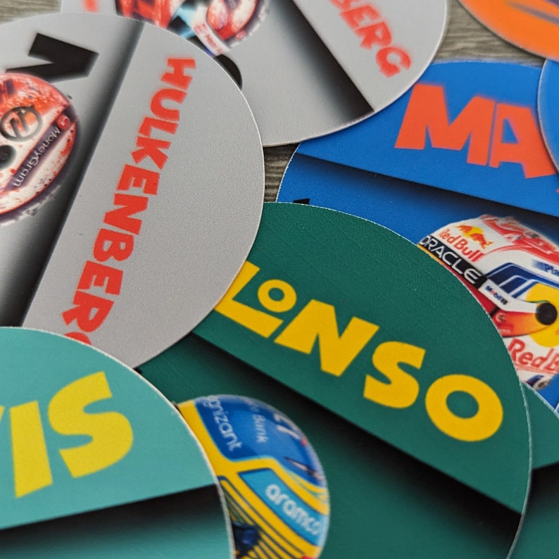 Formula 1 Stickers With All 20 Drivers 2024, F1 Stickers Pack, Lando ...