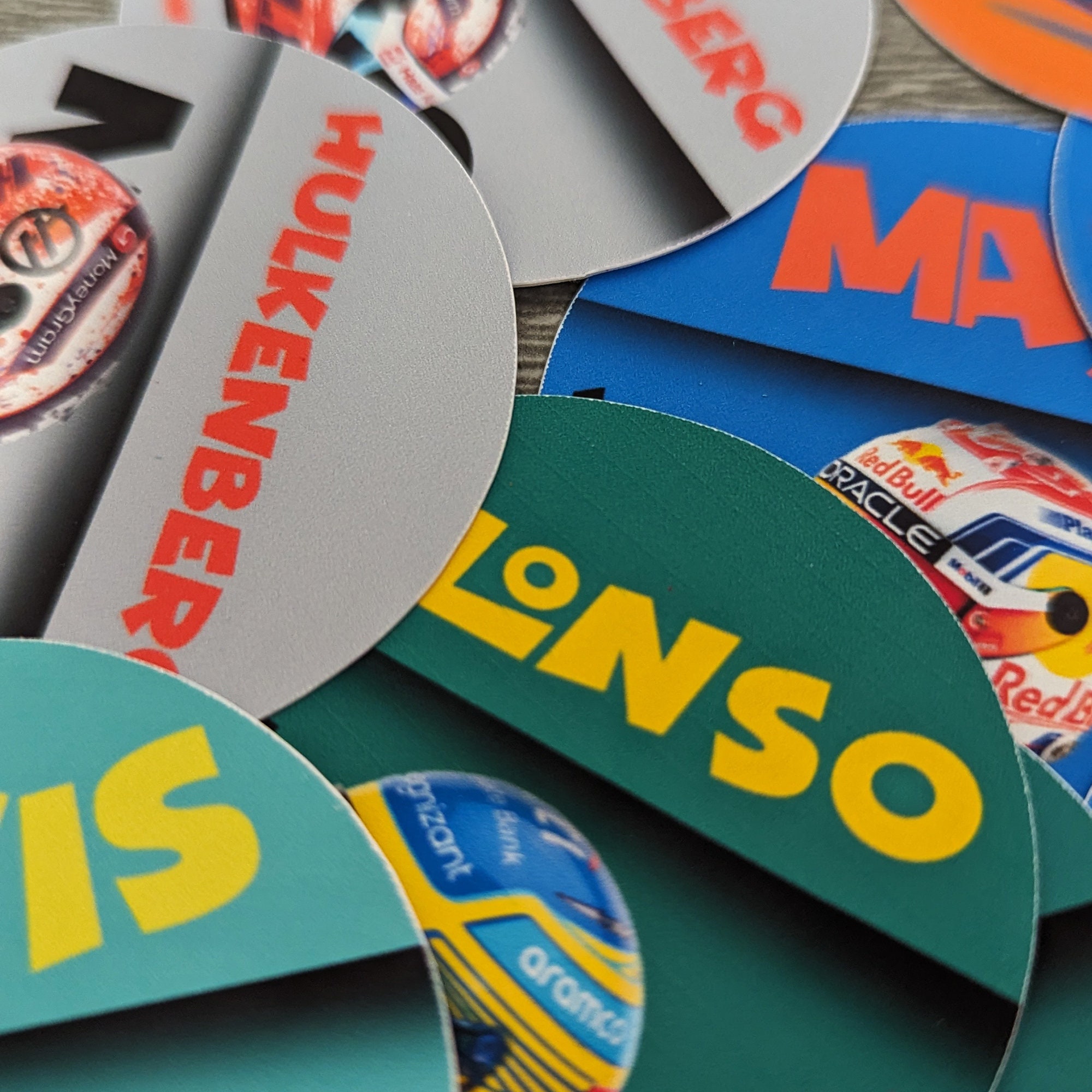Formula 1 Stickers With All 20 Drivers 2024, F1 Stickers Pack, Lando ...