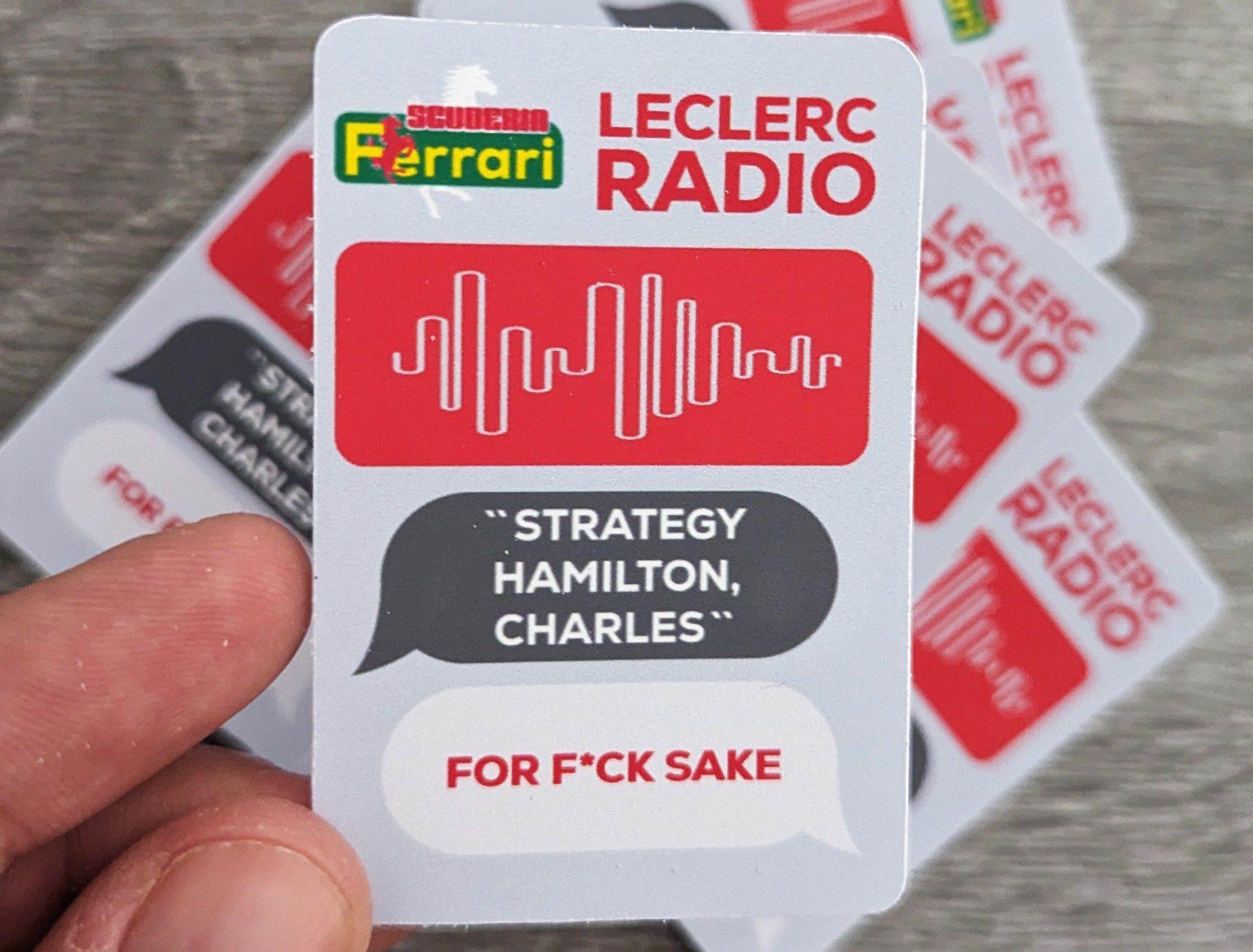 Formula 1 Charles Leclerc Radio Meme With Hamilton 2025 Stickers - Etsy