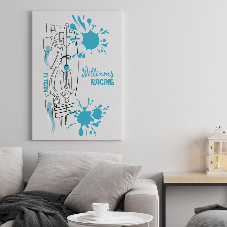 Formula 1 Williams Poster, F1 Team Poster, Formula 1 Poster, Formula 1 ...