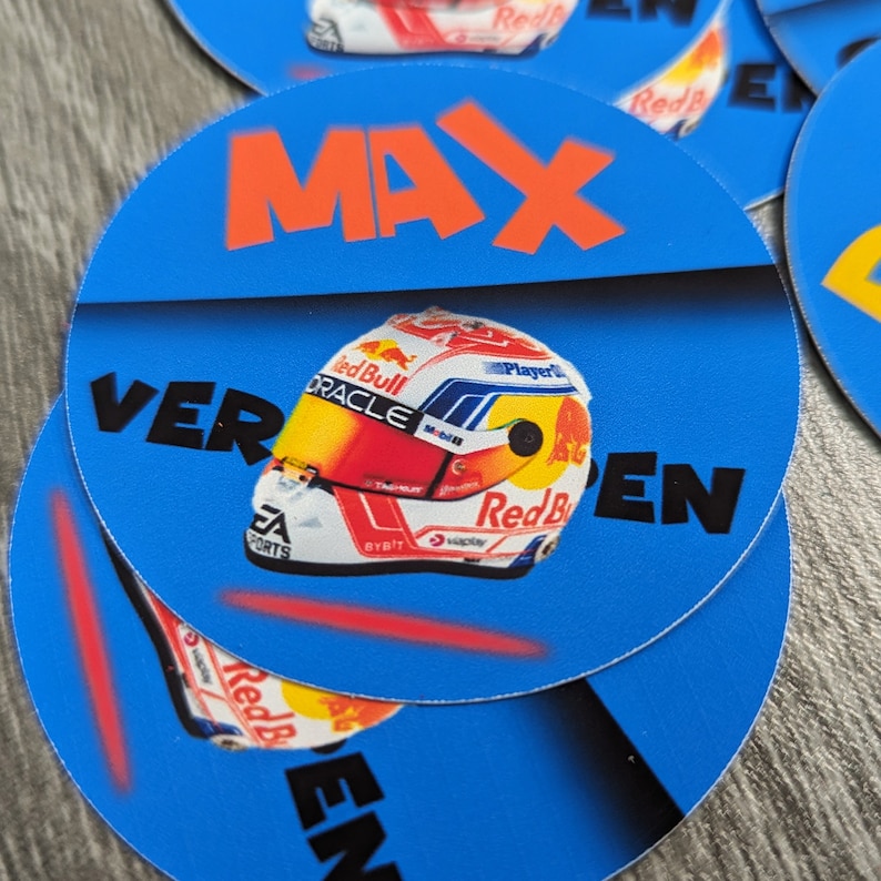 Redbull F1 Drivers, Max Verstappen Formula 1 Sticker, Sergio Perez ...