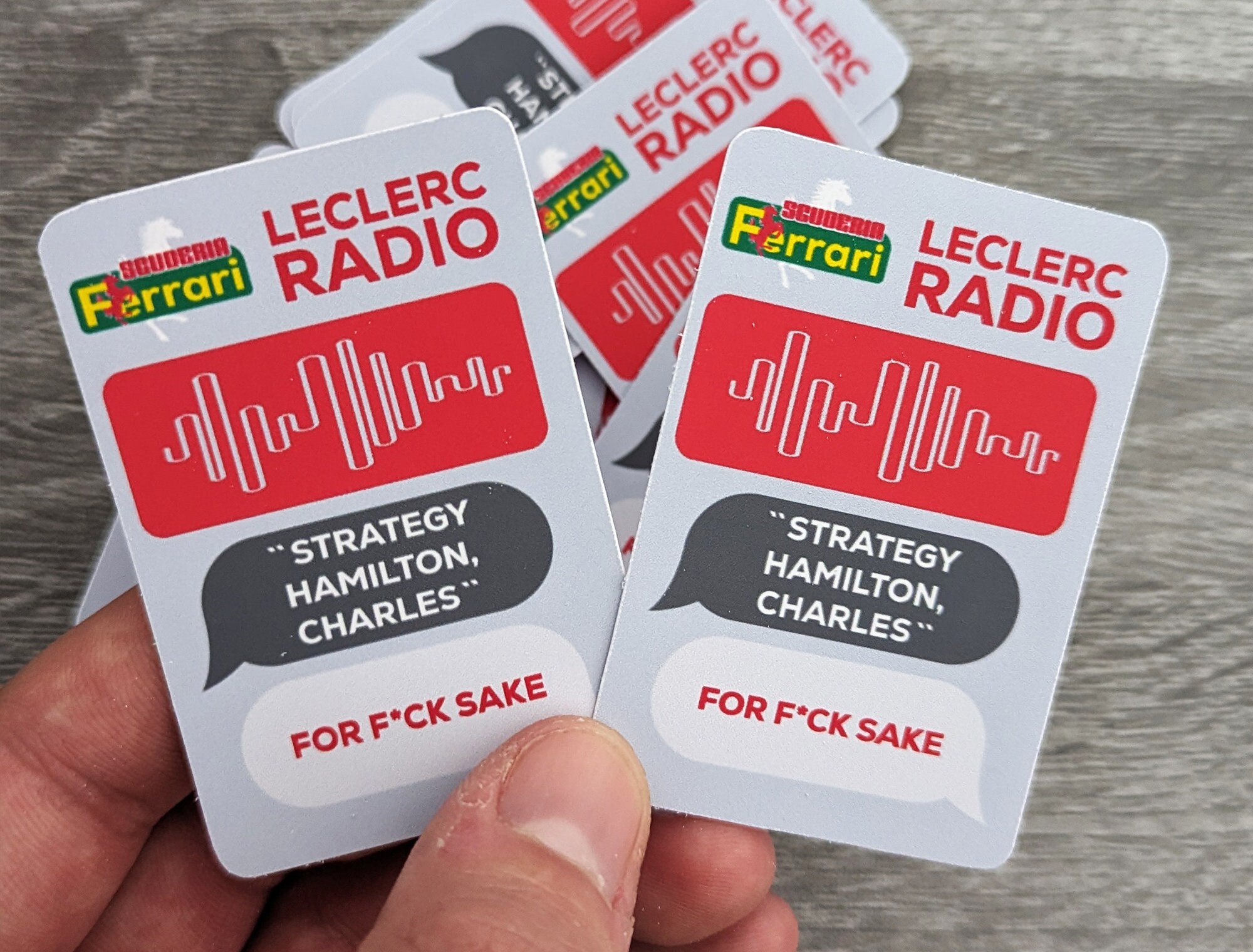 Formula 1 Charles Leclerc Radio Meme With Hamilton 2025 Stickers - Etsy