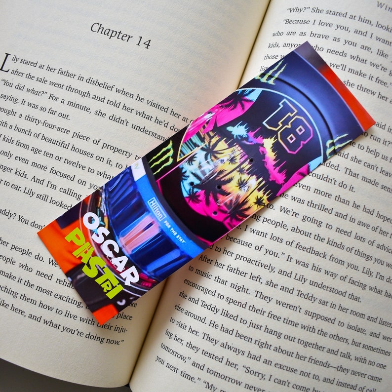 Formula 1 Bookmarks, Oscar Piastri Bookmarks, F1 Driver Bookmark - Etsy