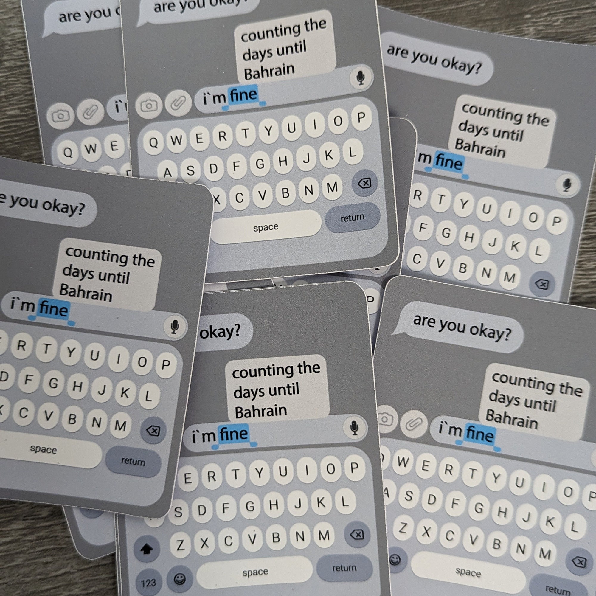 Formula 1 Bahrain, Formula 1 Meme, Formula 1 I Am Fine, F1 Stickers - Etsy