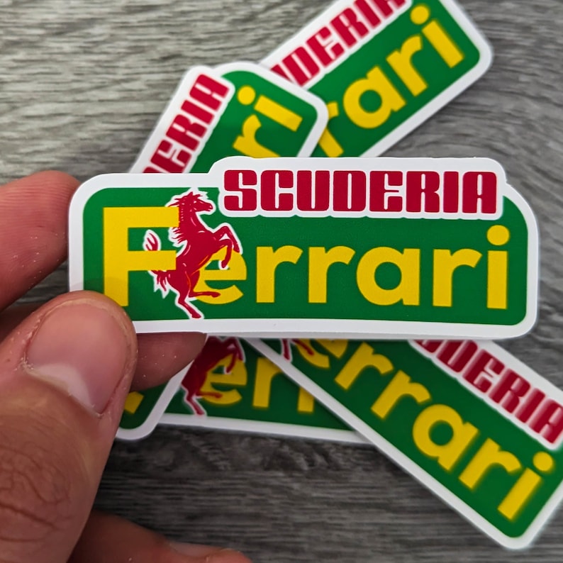 Stickers Formula 1 Scuderia Ferrari Team, F1, F1 Logo, F1 Merch - Etsy