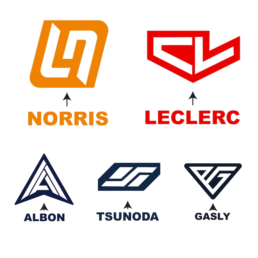 Formul 1 2023 / Logotipos de conductores 2023 / Logotipos de ...