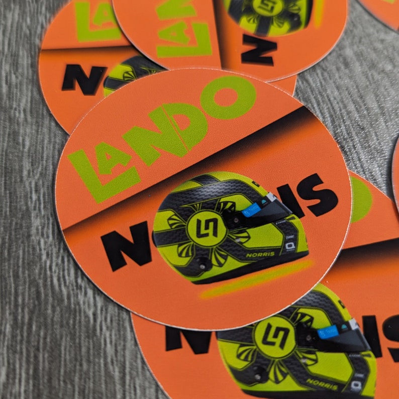 Formula 1 Stickers With All 20 Drivers 2024, F1 Stickers Pack, Lando ...