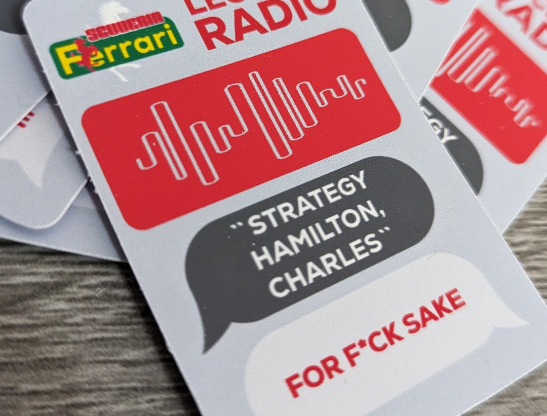 Formula 1 Charles Leclerc Radio Meme With Hamilton 2025 Stickers - Etsy