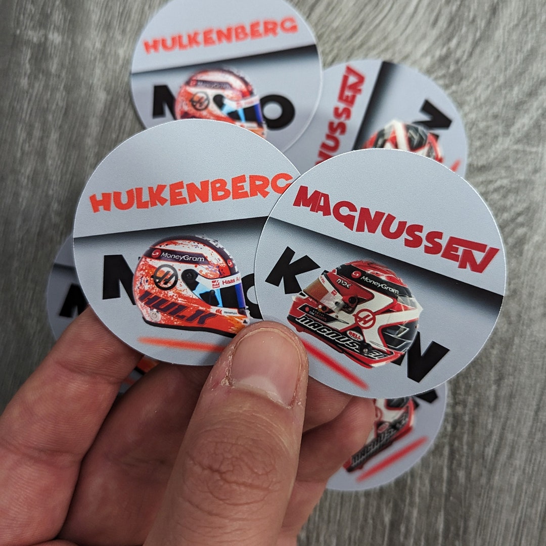 Haas Formula 1 Drivers, Kevin Magnussen Formula 1 Sticker, Nico ...