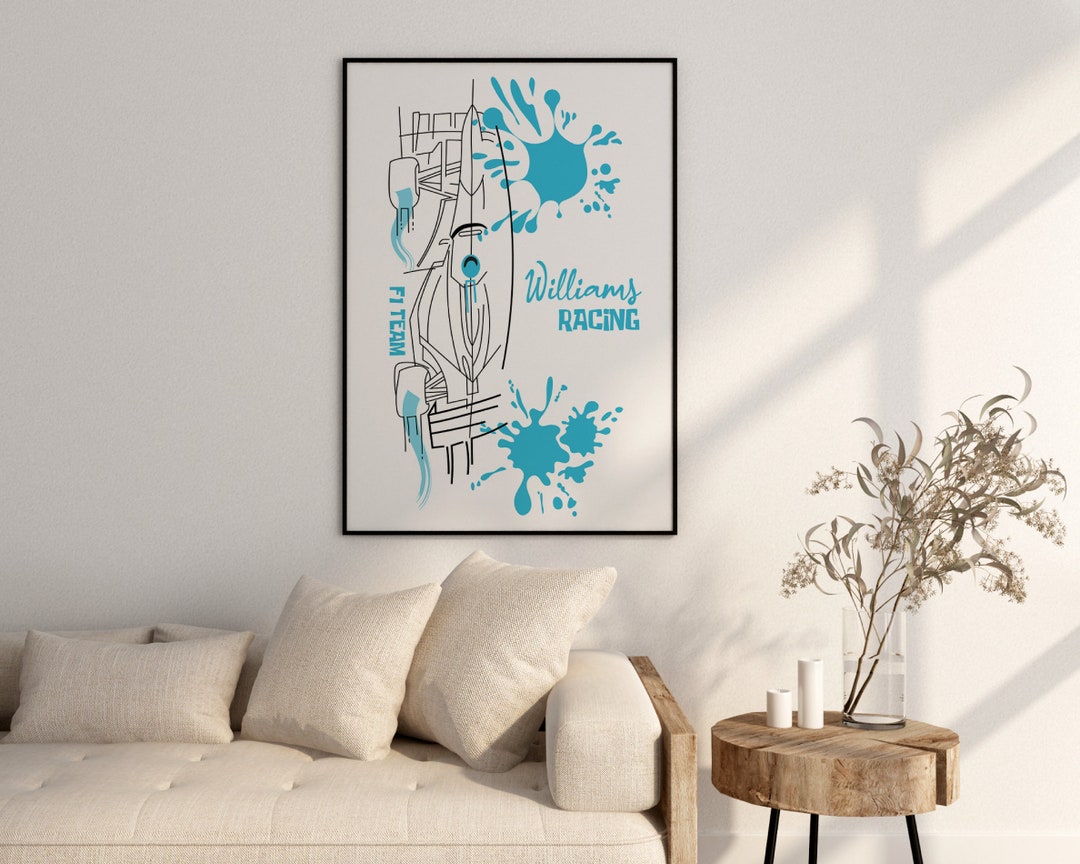 Formula 1 Williams Poster, F1 Team Poster, Formula 1 Poster, Formula 1 ...