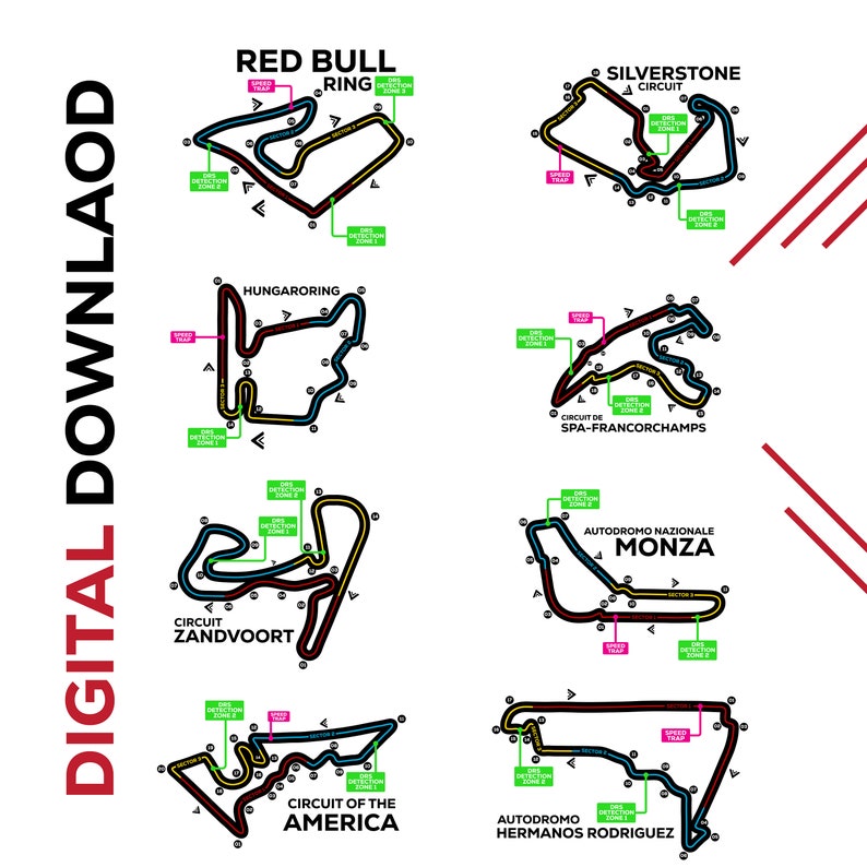 Gráficos Vectoriales De Circuito F1 2024 Gráficos Vectoriales De Pista