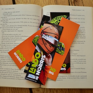 Formula 1 Bookmarks, Lando Norris Bookmarks, F1 Driver Bookmark - Etsy