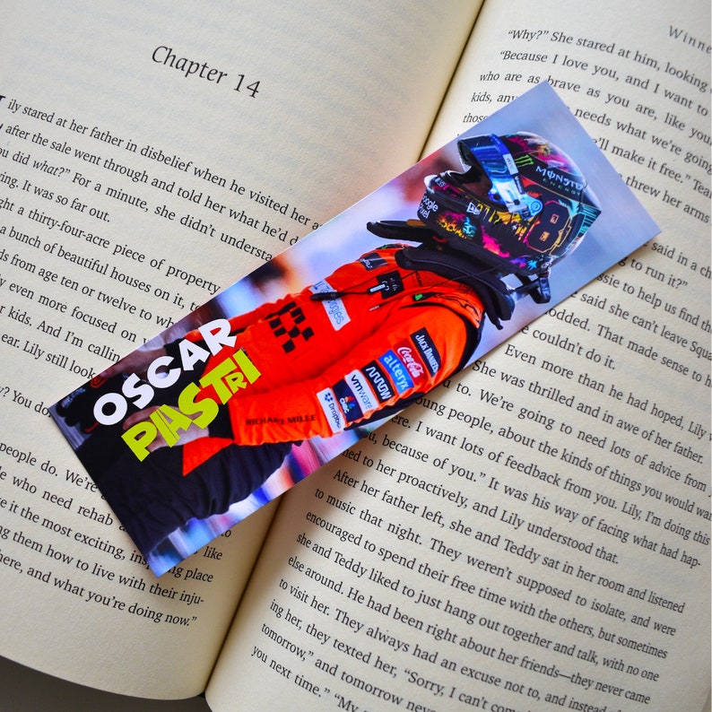 Formula 1 Bookmarks, Oscar Piastri Bookmarks, F1 Driver Bookmark - Etsy