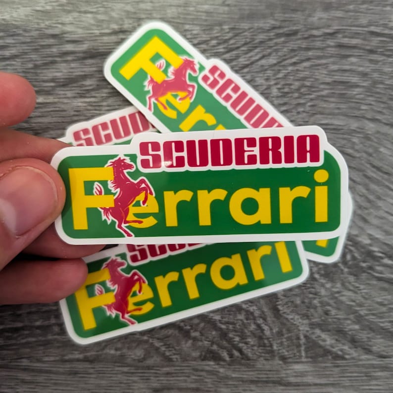 Stickers Formula 1 Scuderia Ferrari Team, F1, F1 Logo, F1 Merch - Etsy