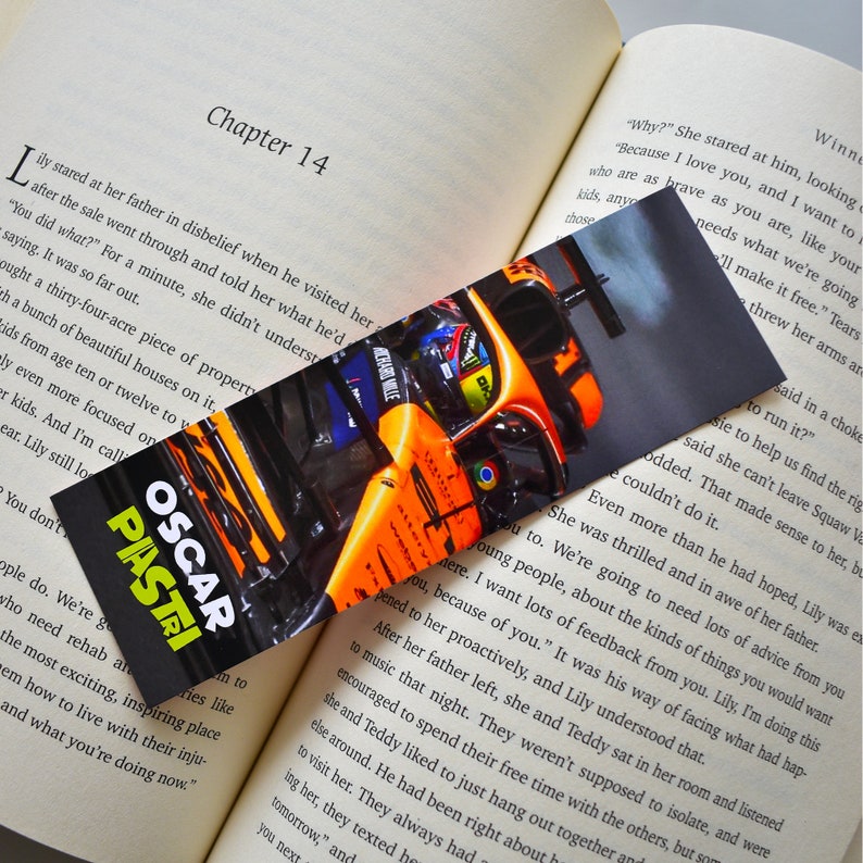 Formula 1 Bookmarks, Oscar Piastri Bookmarks, F1 Driver Bookmark - Etsy