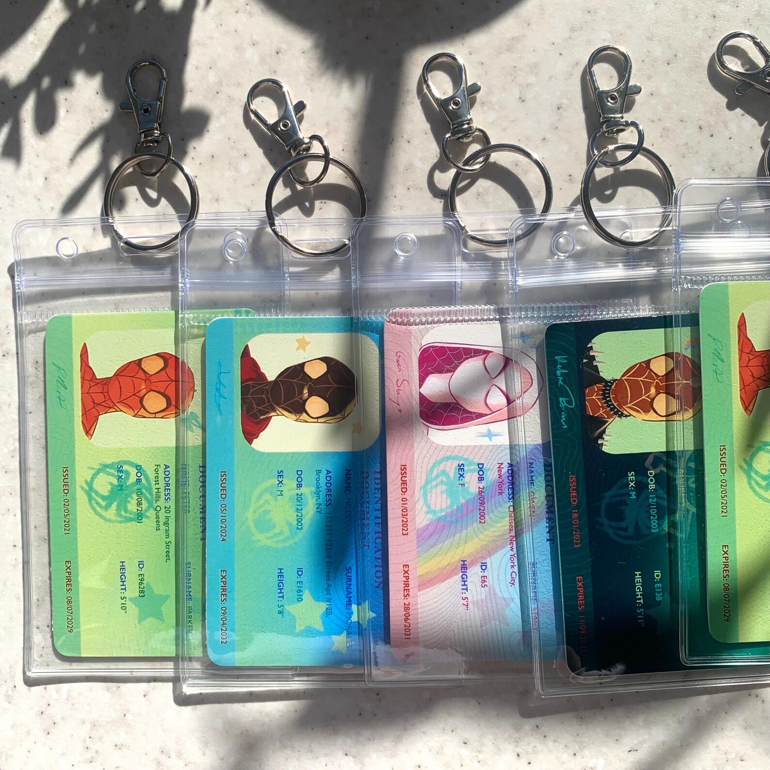 Spider-man Across the Spider-verse | Spider HQ ID Card Keychain - Etsy