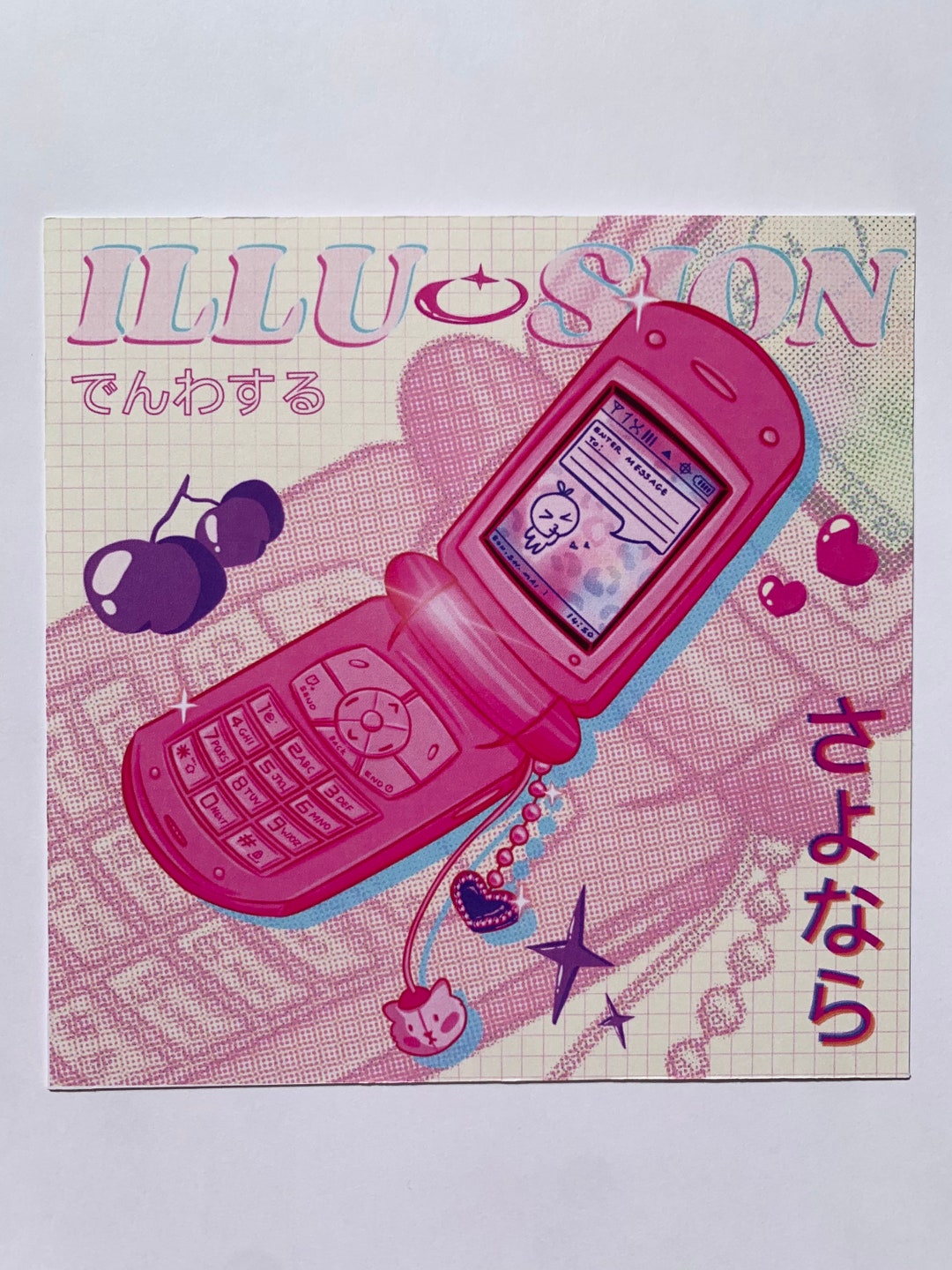 Y2K Flip Phone A5 Print - Etsy