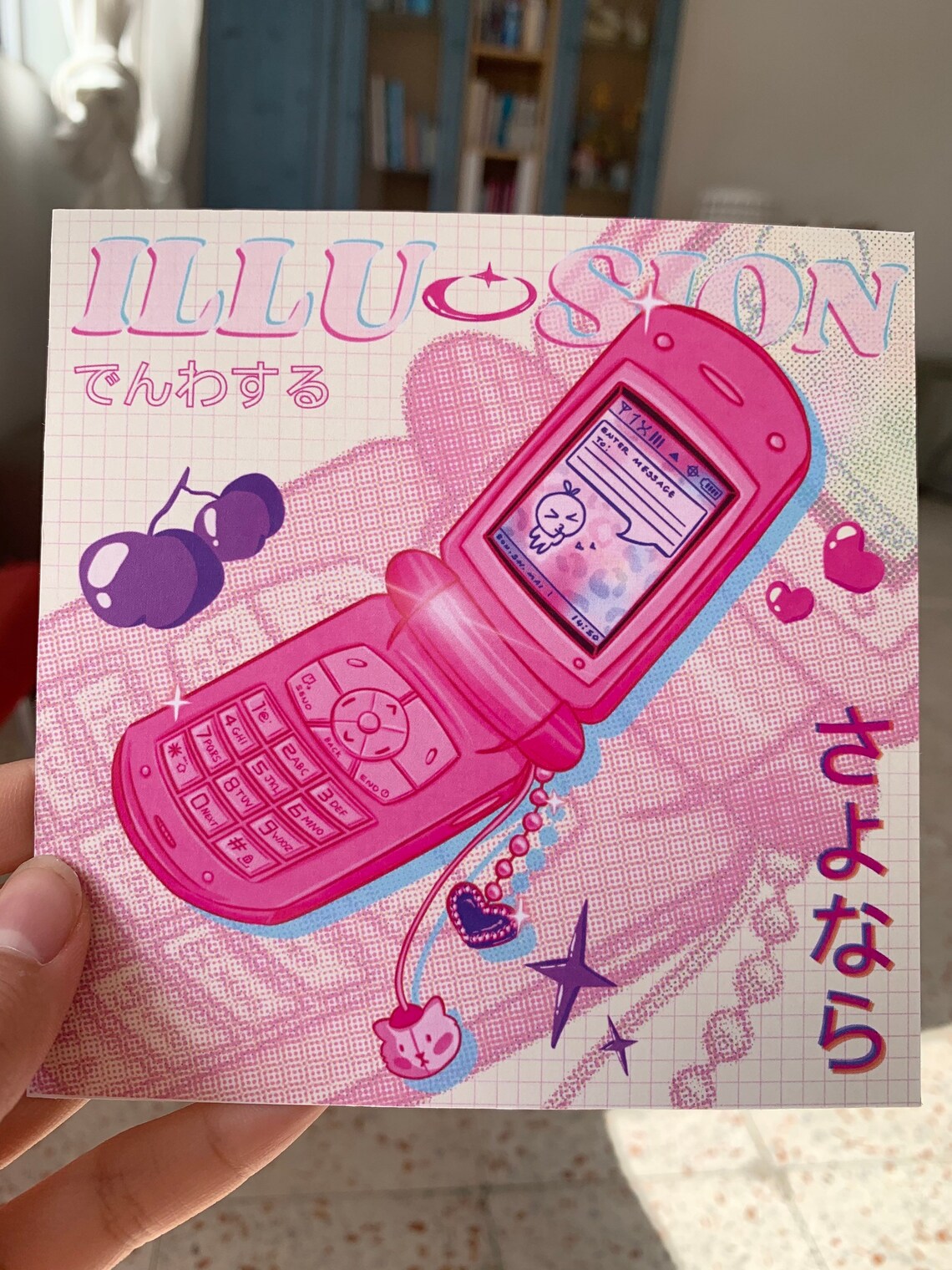 Y2K Flip Phone A5 Print - Etsy