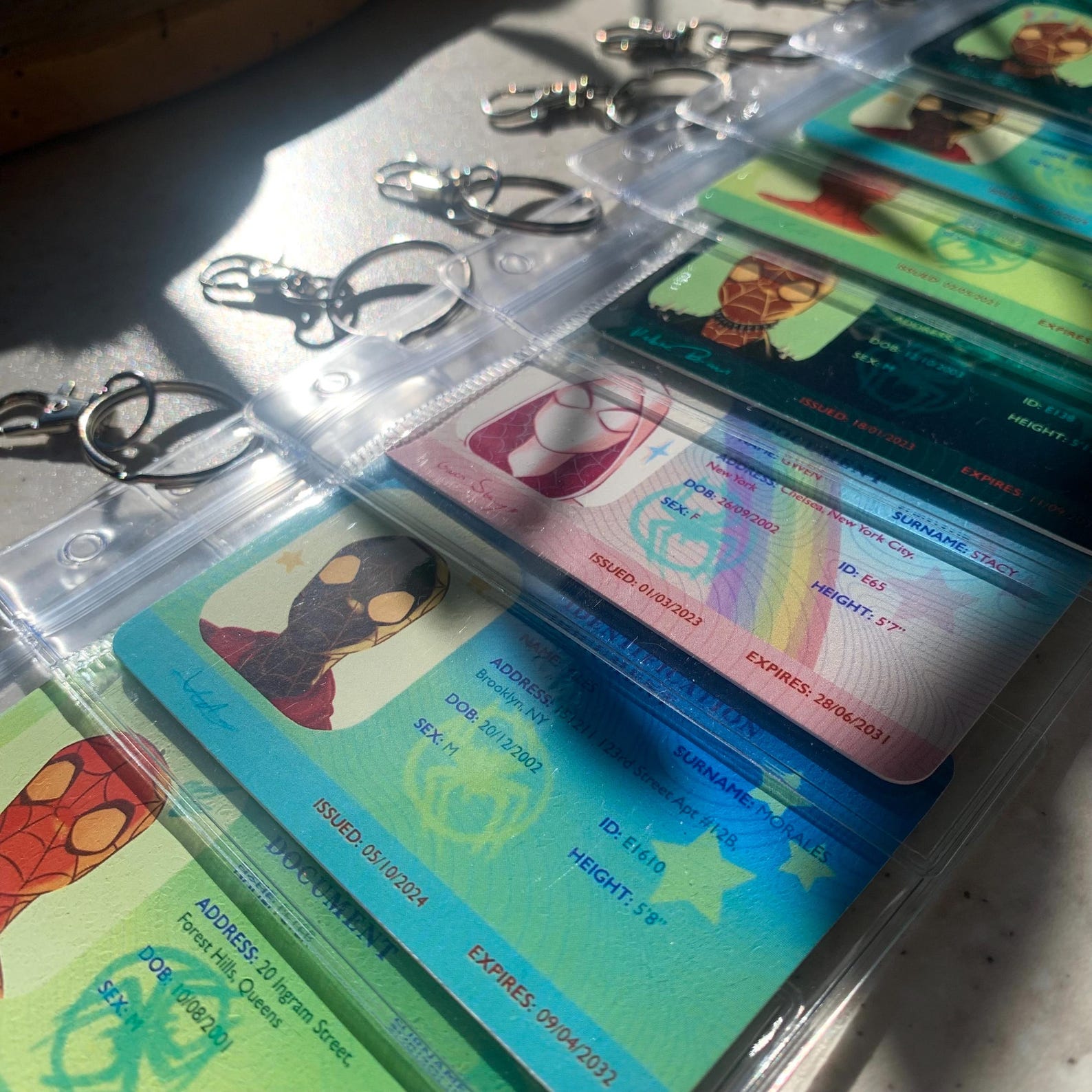 Spider-man Across the Spider-verse | Spider HQ ID Card Keychain - Etsy