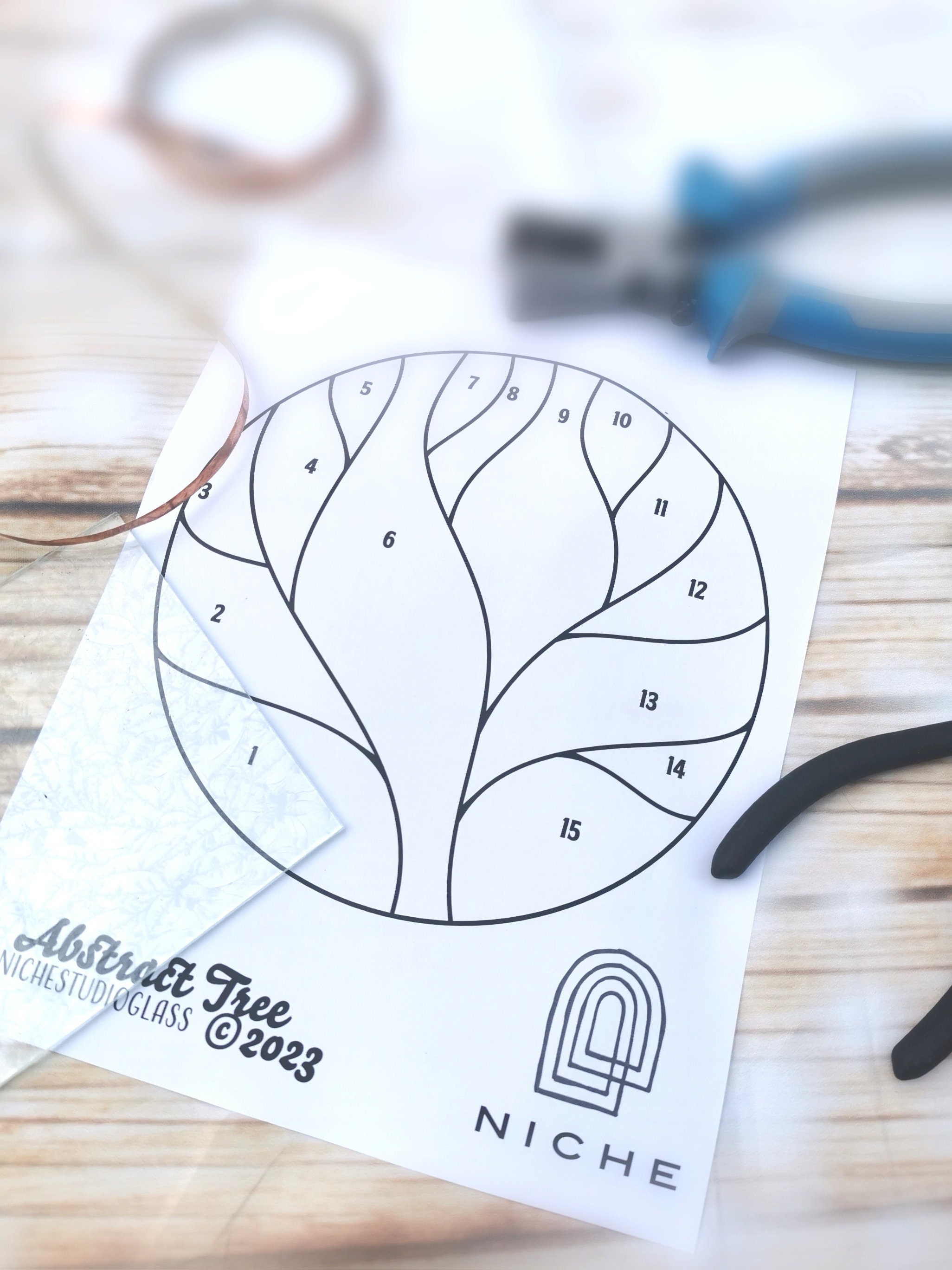 Abstract Tree Stained Glass Pattern- PDF DOWNLOAD ONLY - Etsy