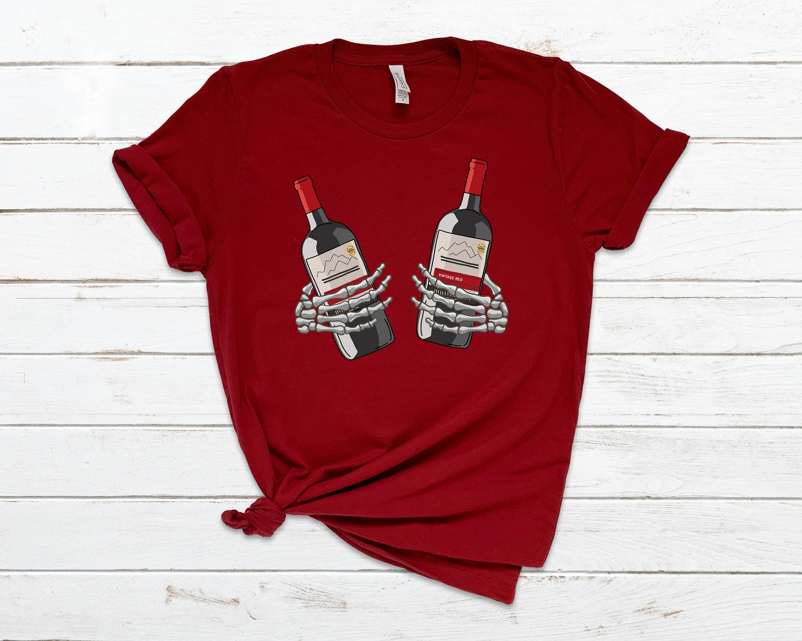 Spooky Wine Bottle Shirt Trick or Treat Shirt Halloween - Etsy