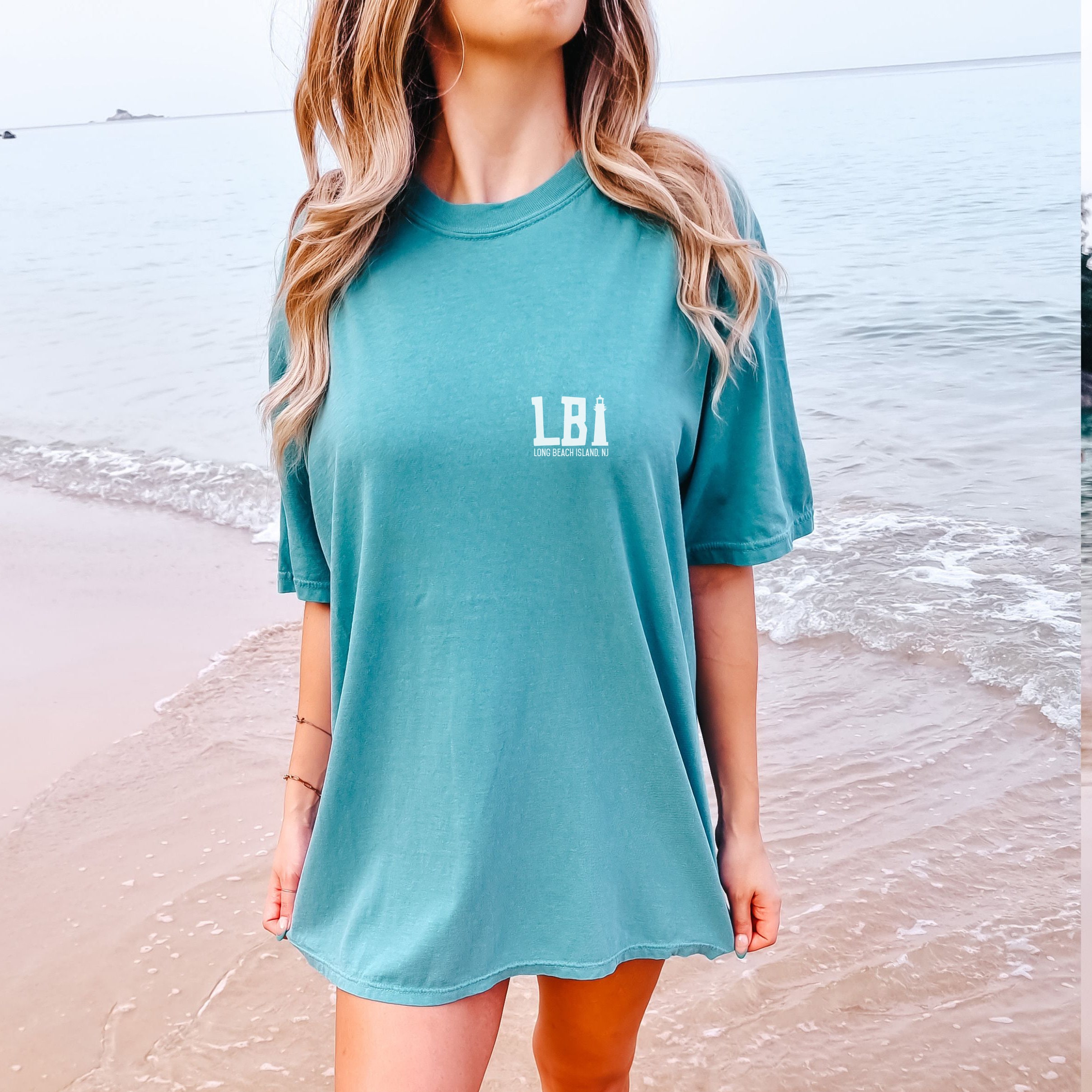 Long Beach Island NJ, Long Beach Island New Jersey Crewneck Shirt ...