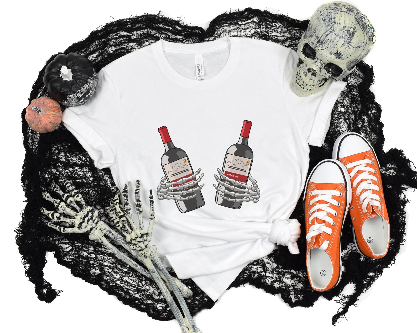 Spooky Wine Bottle Shirt Trick or Treat Shirt Halloween - Etsy