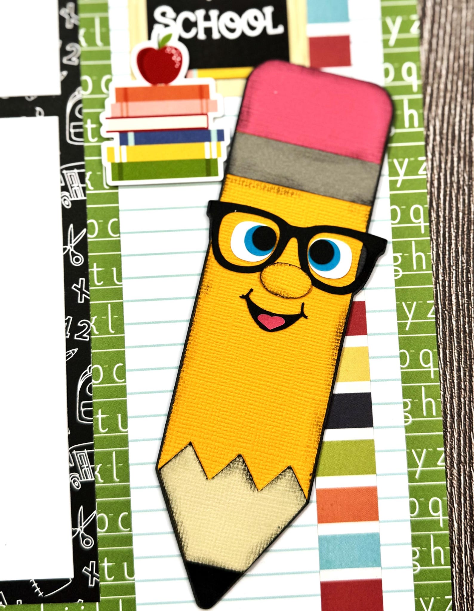 Back to School School Scrapbook Kit: Precut, Ready to Assemble - Makes ...