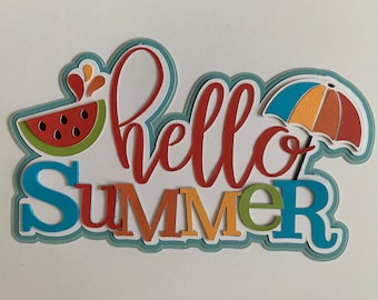 Time for School Layered Die Cut Title for Scrapbook and Paper Crafting ...