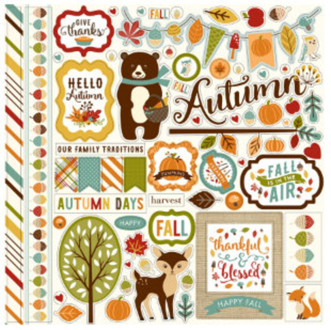 Sweet as Pumpkin Pie Scrapbook 2 Page DIY Kit for - Etsy