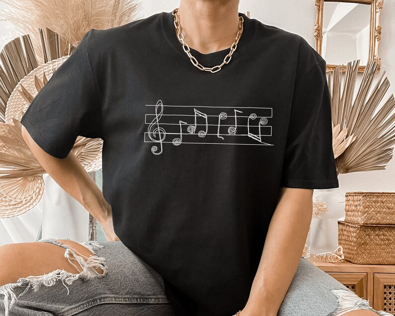 Music Notes Shirt - the Perfect Gift for Music Teacher, Music Lovers ...