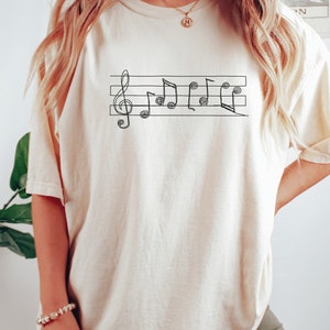Music Notes Shirt the Perfect Gift for Music Teacher, Music Lovers and ...