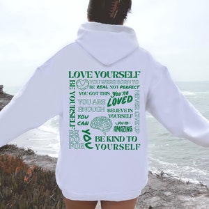 Love Yourself Self-love Hoodie | Embrace Your Worth and Radiate ...