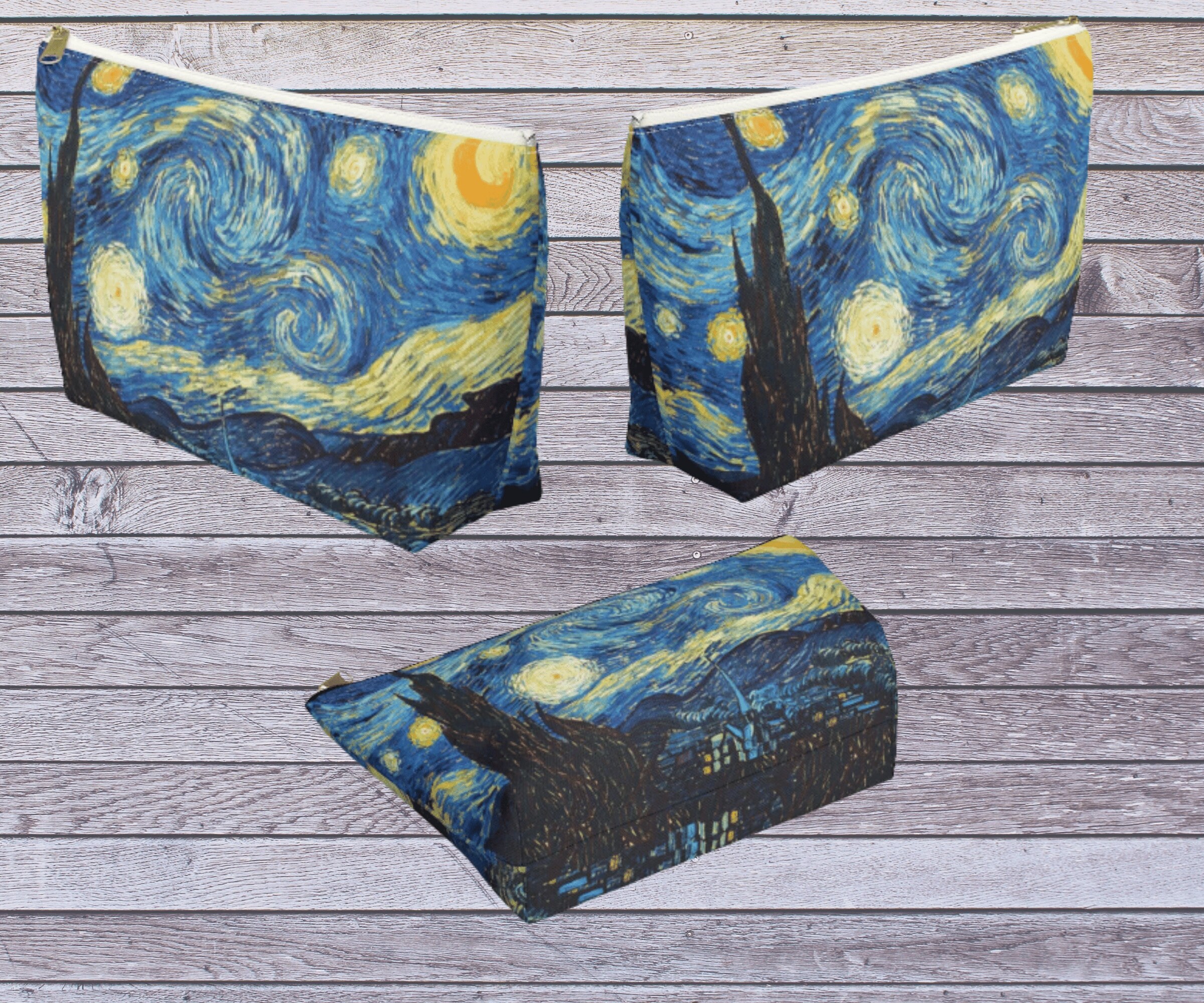Vincent Van Gogh Starry Night Bag, Art Lover Makeup Bag, Cute Pencil ...