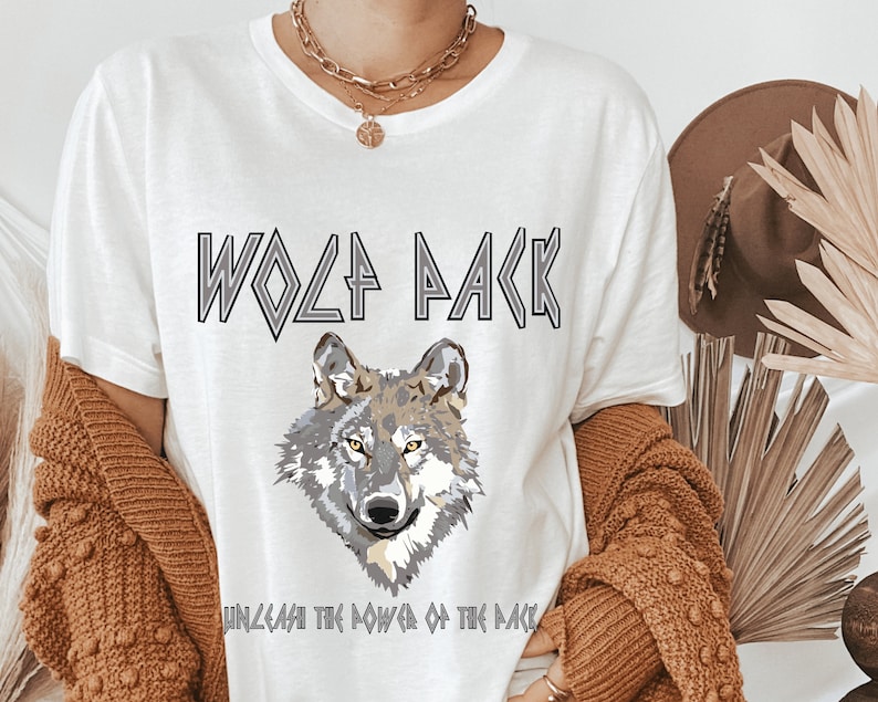 Wolf Pack Shirt Unleash the Power of the Pack Wolf Band - Etsy