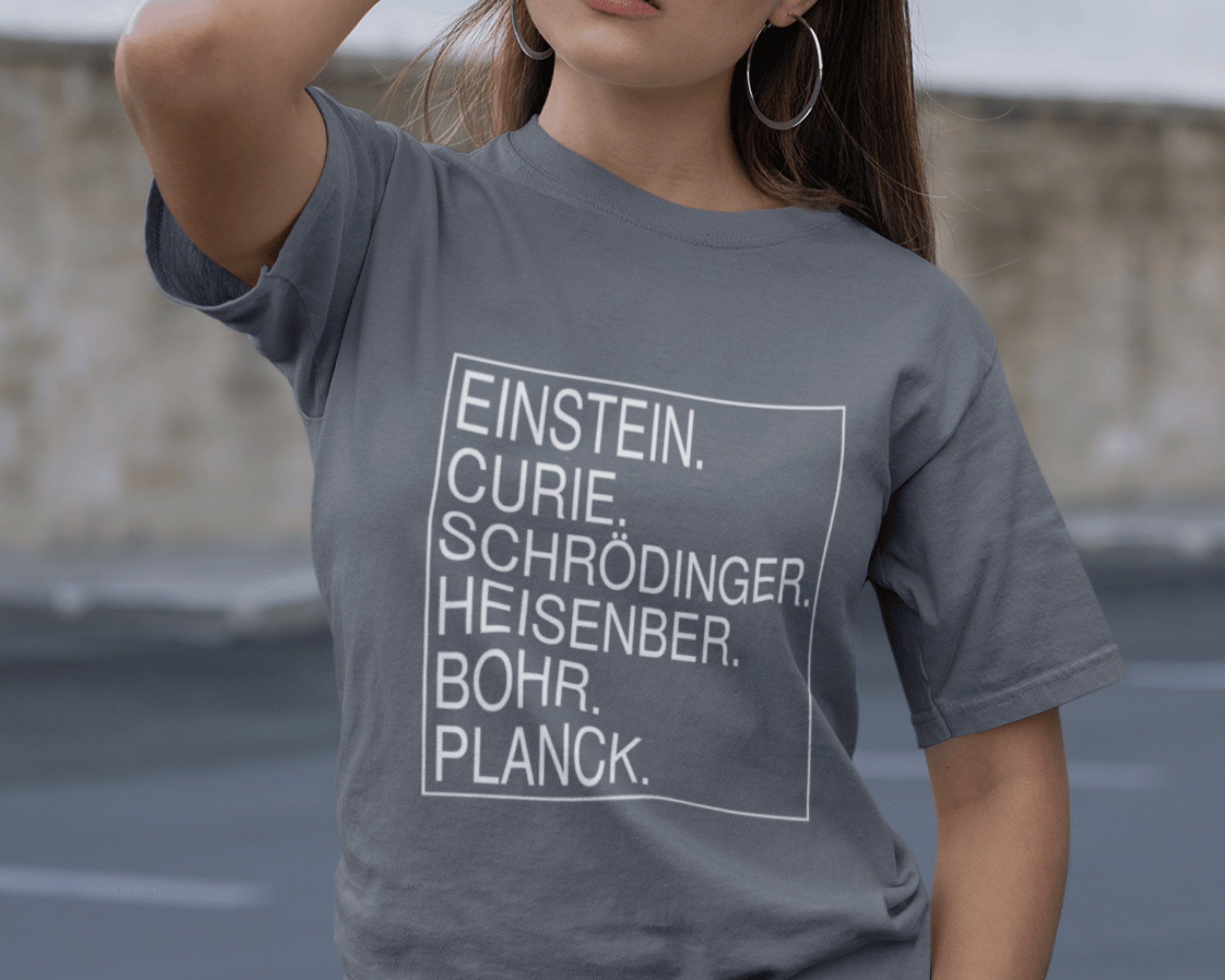 Science Icons Shirt Einstein Planck Curie Schrodinger Heisenber Bohr, Gift for Science Lovers ...