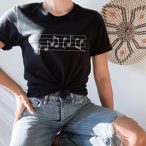 Music Notes Shirt the Perfect Gift for Music Teacher, Music Lovers and ...