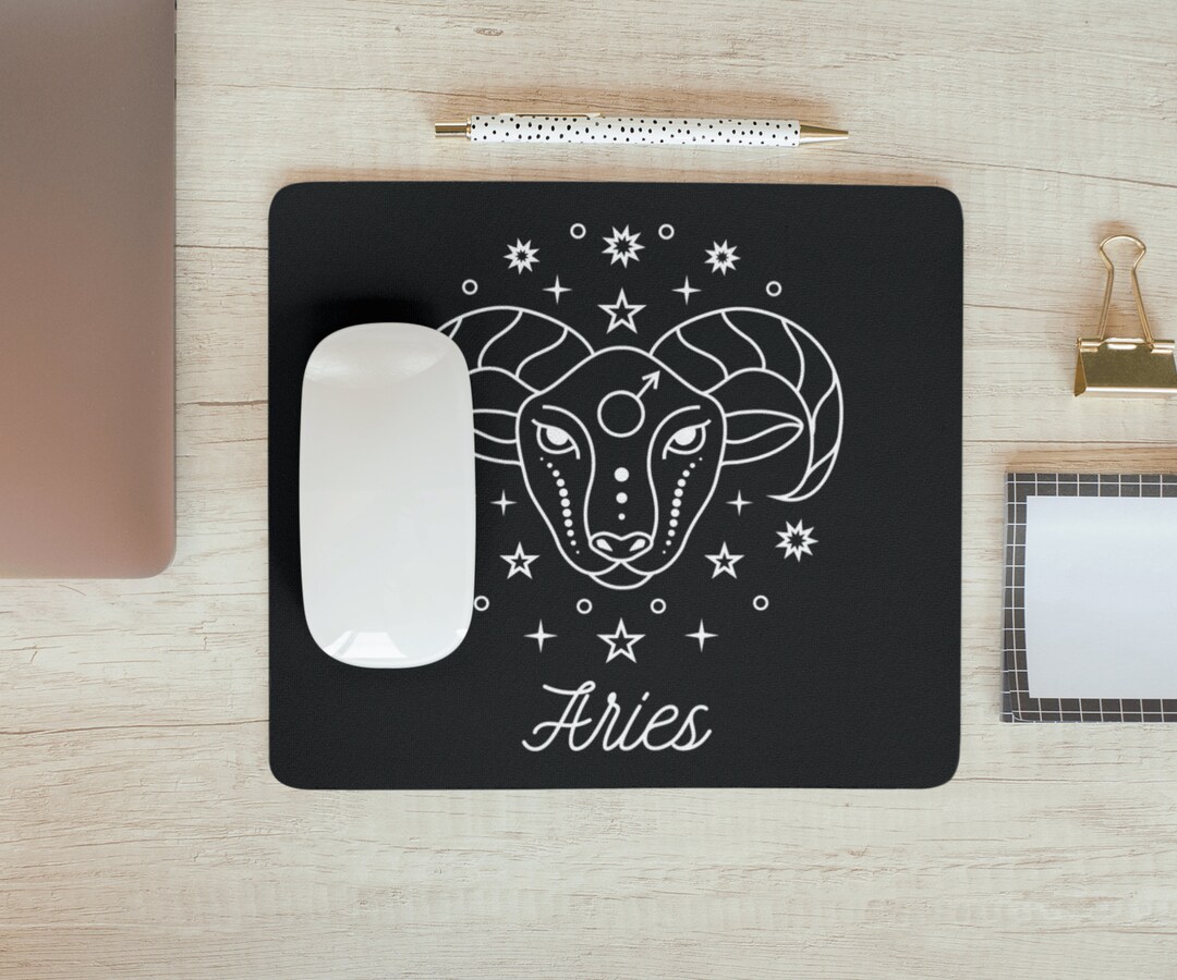 Aries Zodiac Mouse Pad, Aries Constellation Astrology-inspired Mouse ...