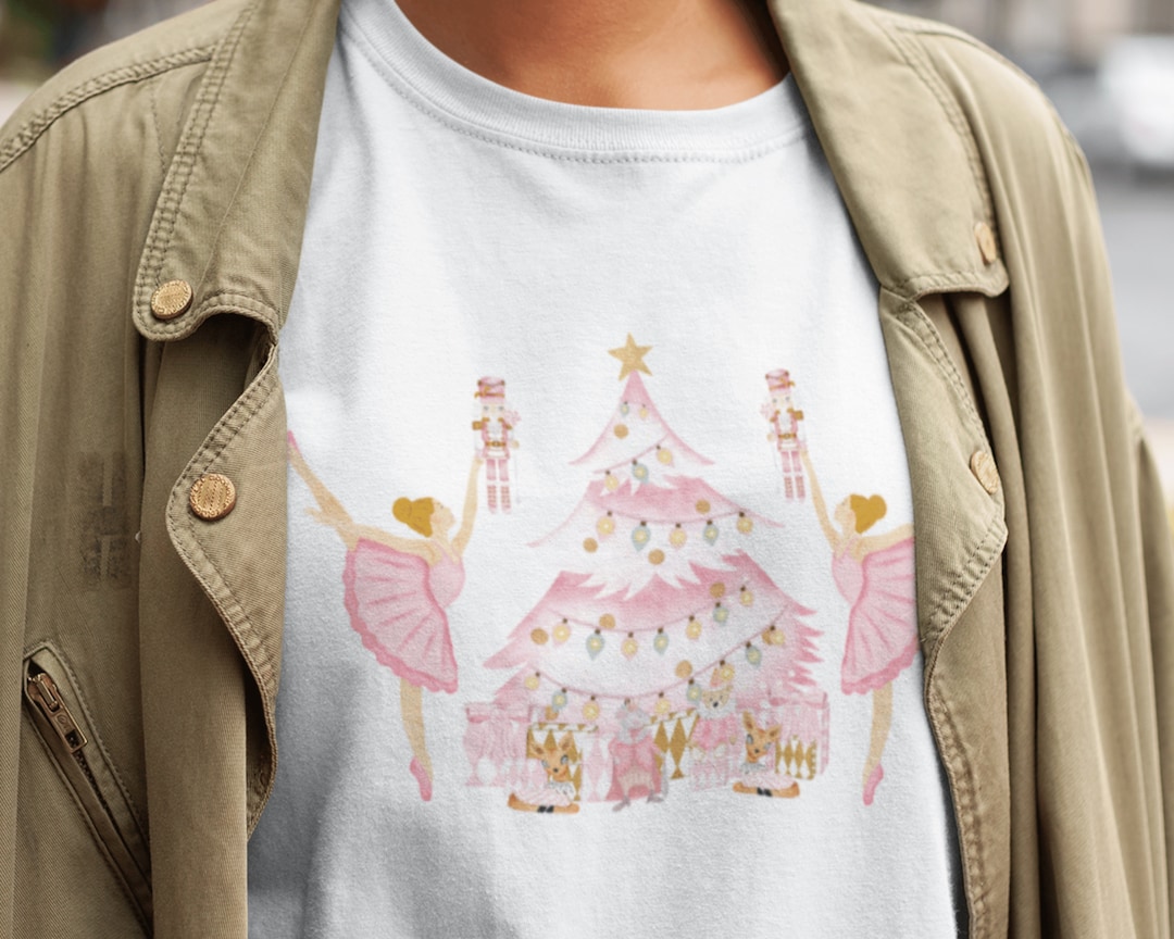 Nutcracker Ballet Shirt, Ballerina Holiday Apparel Christmas Tree Shirt - Etsy