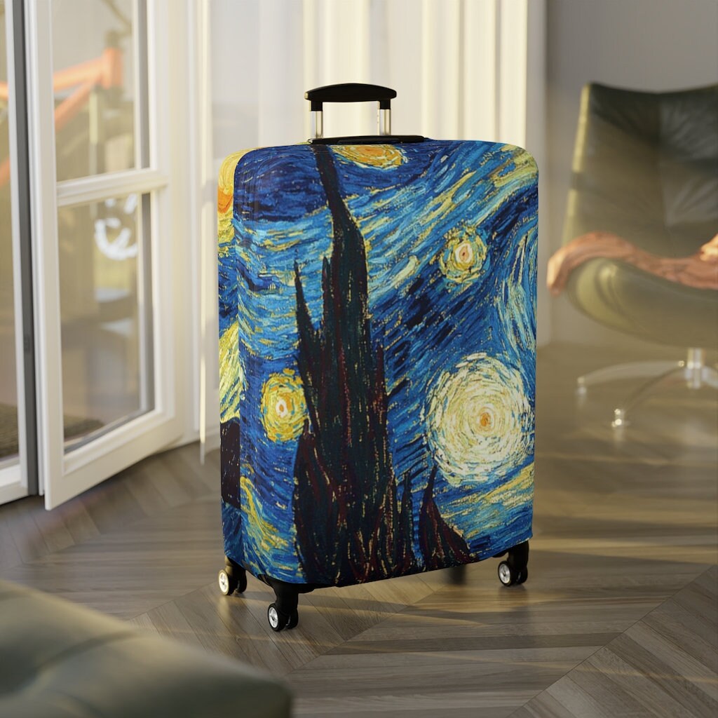 Vincent Van Gogh Starry Night Protective Luggage Cover, Suitcase Cover ...