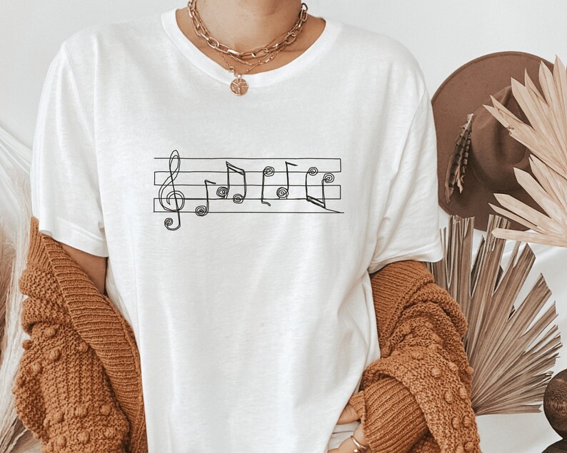 Music Notes Shirt - the Perfect Gift for Music Teacher, Music Lovers ...