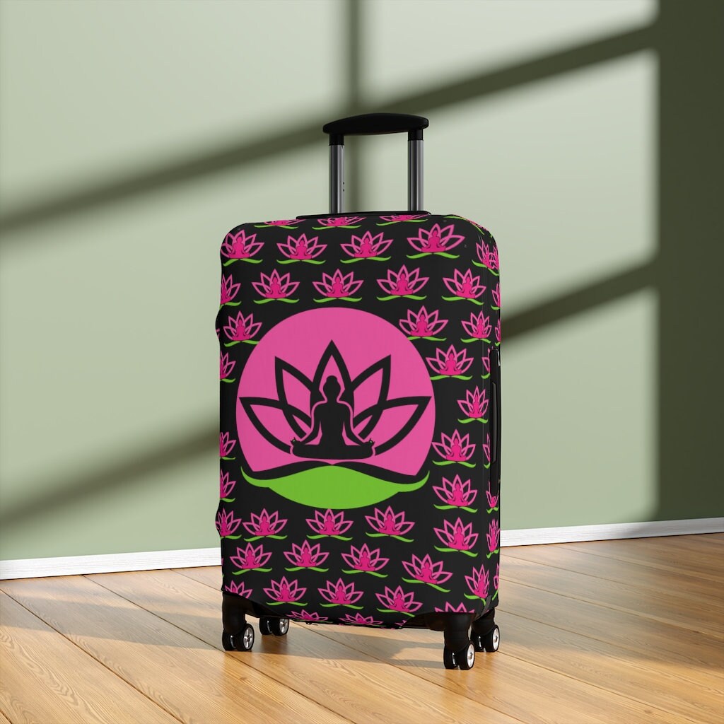 Lotus Flower Luggage Cover - Suitcase Protector for Travel | Travel ...