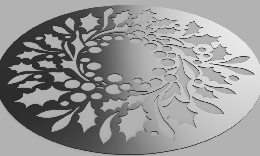 Christmas Holly Stencil - Christmas Holly - STL Files Only - Make It ...