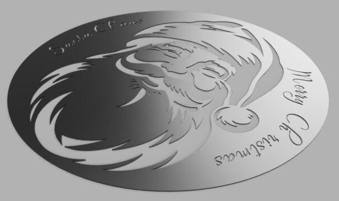 Santa Claus Stencil - Christmas Santa Claus - STL File Only - Make It ...