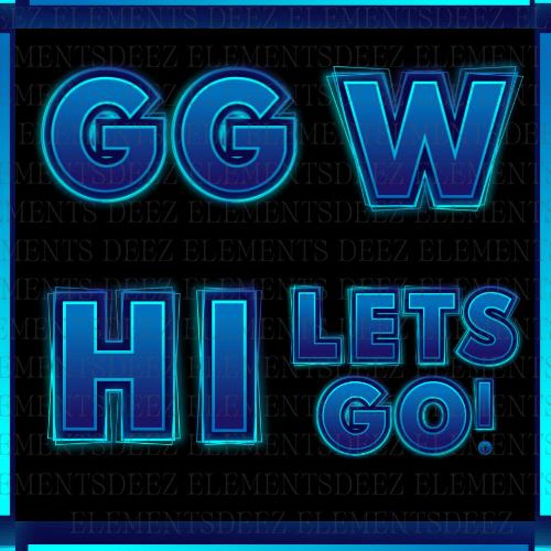 Twitch Emotes // B2 Neon Lines Letter // Emote Bundle - Etsy