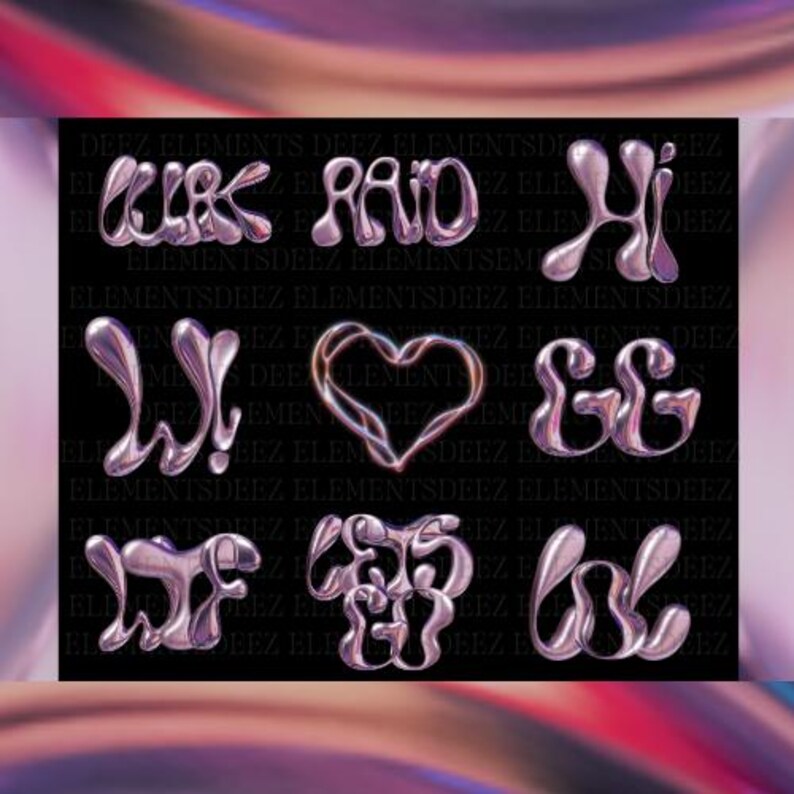 Twitch Emotes // 3d Letter Chrome Matte Letters/ Emote Bundle - Etsy